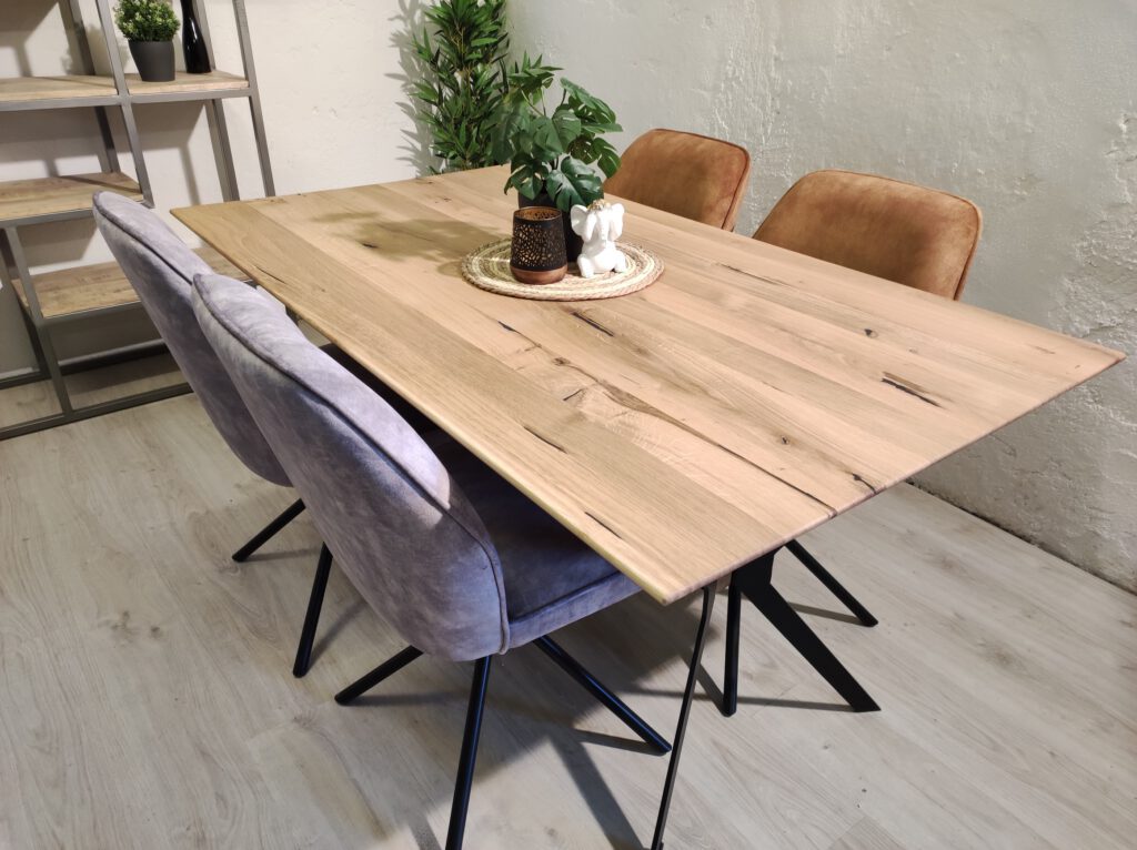 Verwunderlich Design Esstisch Loft 160cm Eiche Mit Kufengestell Industrial Style Fotos